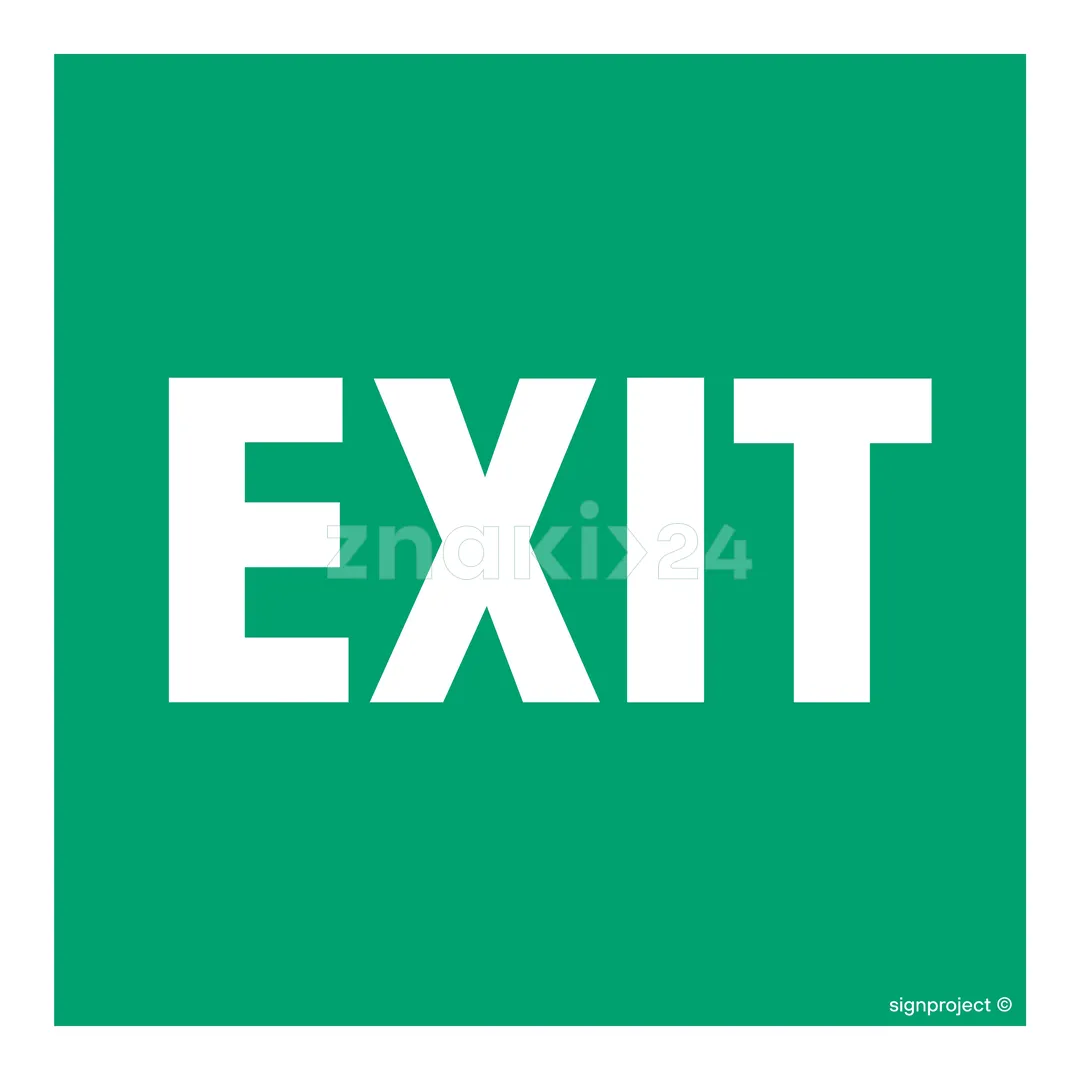 Znak EXIT Znak ewakuacyjny AC062