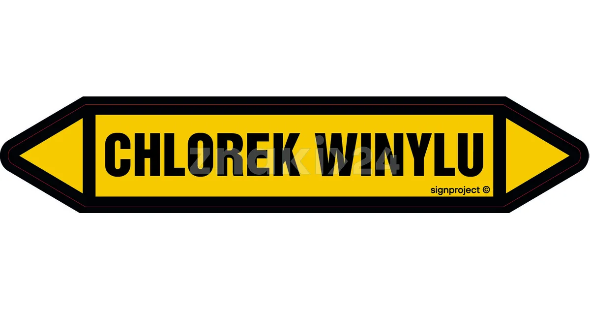 Chlorek winylu - Rurociągi - JF068 - Znaki24.pl