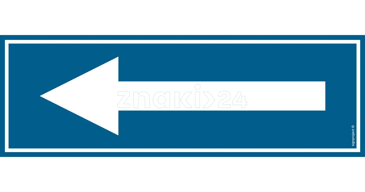 Strzałka kierunkowa - Znak informacyjny - PA082 - Znaki24.pl